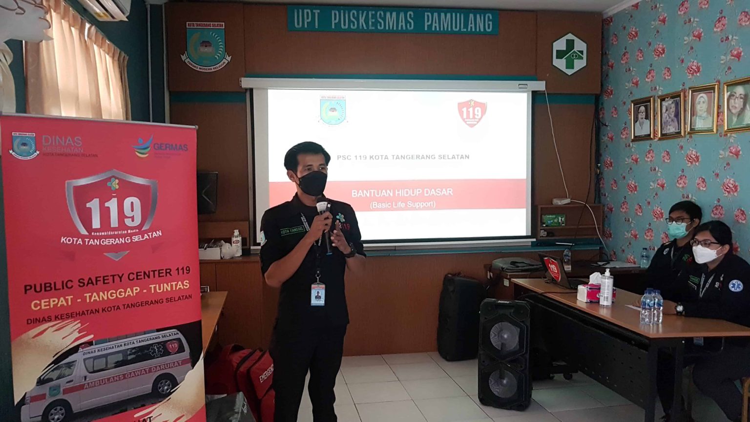 PSC 119 Tangsel Sosialisasi Cara Bantuan Hidup Dasar di Seluruh Puskemas - siarnitas.id